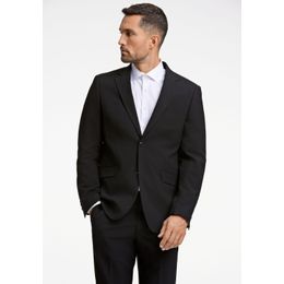 Anzugsakko LINDBERGH "Sakko Modern Fit", Herren, Gr. 24, schwarz, Obermaterial: 67% Polyester, 28% Viskose, 5% Elasthan; Futter: 98% Polyester, 2% Elasthan, Sakkos