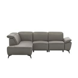 U.N.O uno Ecksofa Belfast grau Ma&szlig;e (cm): B: 260 H: 100 T: 203.0 Sofas > Sofas nach Material > Ledersofas &raquo; Sofa DE