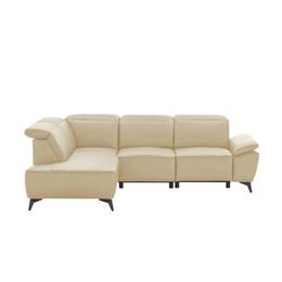 U.N.O uno Ecksofa Belfast beige Ma&szlig;e (cm): B: 260 H: 100 T: 203.0 Sofas > Sofas nach Material > Ledersofas &raquo; Sofa DE