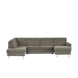 DIVA Wohnlandschaft mit Schlaffunktion grau - Webstoff DIVA braun Ma&szlig;e (cm): H: 90 Sofas > Sofas nach Material > Stoffsofas &raquo; Sofa DE