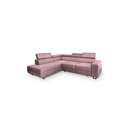 MASSENO Ecksofa mit Schlaffunktion Nola lila/violett Ma&szlig;e (cm): B: 253 H: 88 Sofas > Sofas nach Material > Stoffsofas &raquo; Sofa DE