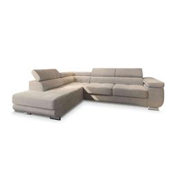 MASSENO Ecksofa mit Schlaffunktion Apiro beige Ma&szlig;e (cm): B: 277 H: 90 Sofas > Sofas nach Material > Stoffsofas &raquo; Sofa DE