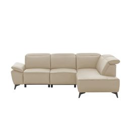 U.N.O uno Ecksofa Belfast beige Ma&szlig;e (cm): B: 260 H: 100 T: 203.0 Sofas > Sofas nach Material > Ledersofas &raquo; Sofa DE