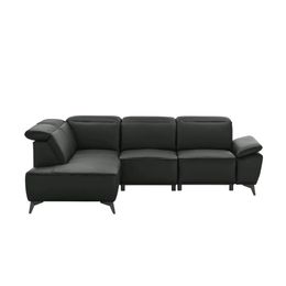 U.N.O uno Ecksofa Belfast schwarz Ma&szlig;e (cm): B: 260 H: 100 T: 203.0 Sofas > Sofas nach Material > Ledersofas &raquo; Sofa DE