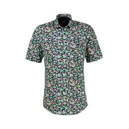 Kurzarmhemd Lerros "1/2 Hemd floral bedruckt, grosse Gr&ouml;&szlig;en", Herren, Gr. 4XL, extraweit, mint water, 100% Baumwolle, Hemden