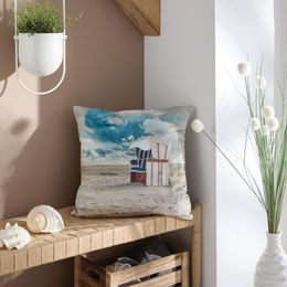 Kissenh&uuml;lle "Strandkorb"