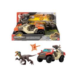 Mattel JGB59 - Jurassic World - Die Wiedergeburt - Spielset, Fahrzeug, Spielfiguren, Launch&acute;n Battle Fahrzeugset