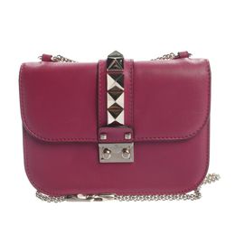 Valentino Schultertasche / Umh&auml;ngetasche Damen Gr&ouml;&szlig;e One Size Second Hand fuchsia