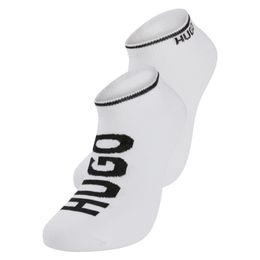 Sneakersocken HUGO UNDERWEAR "3P AS LOGO CC", Herren, Gr. 43-46, wei&szlig; (wei&szlig; 100), Baumwollmischung, Socken Sneakersocken, mit Logodetails