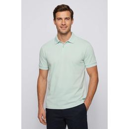 Poloshirt BOSS Green "Pio", Herren, Gr. S, turquoise, aqua447, Jersey, Obermaterial: 100% Baumwolle, regular fit normal, Rundhals, abgestepptes B&uuml;ndchen, Shirts Poloshirt, mit Kn&ouml;pfen, regular fit, toniges Logo