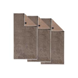 JOOP! Handtuch JOOP "Handtuch J Joop Contour 3er Pack", grau (taupe), B:50cm, Obermaterial: 100% Baumwolle CO., Handt&uuml;cher, Handtuch