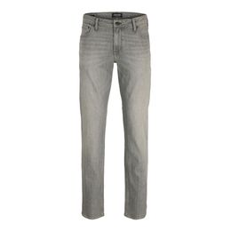 Jack & Jones Regular-fit-Jeans JACK & JONES "JJICLARK im Used-Look, Stretchkomfort und niedrige Leibh&ouml;he", Herren, Gr. 30, L&auml;nge 32, grau denim, Denim/Jeans, Obermaterial: 98% Baumwolle, 2% Elasthan, Abriebeffekte, regular fit lang, Jeans Regular-fit-Jeans, Baumwollmischung, regular fit