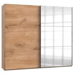 Schwebet&uuml;renschrank wimex "Level by fresh to go", braun (plankeneichefarben), B:250cm H:216cm T:65cm, Schr&auml;nke, Schwebet&uuml;renschrank