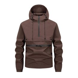 YOUTHUP Outdoor jacket male Brown size M