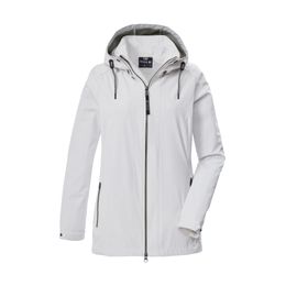 G.I.G.A. by Killtec Softshelljacke "GS 96 WMN SFTSHLL JCKT", Damen, Gr. 50, naturwei&szlig;, Oberseite: 100% Polyester;R&uuml;ckseite: 100% Polyester;Futter: 100% Polyester;Futter 2: 100% Polyester, G.I.G.A. DX BY KILLTEC, Jacken Softshelljacke, Wasserabweisende Softshelljacke mit abnehmbarer Kapuze
