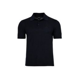 Poloshirt Armani Exchange "Poloshirt KNIT POLO 1er Pack", Herren, Gr. S, blau (dunkelblau), Obermaterial: 100% Baumwolle CO., Shirts Poloshirt