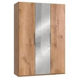 Kleiderschrank wimex "Level by fresh to go", braun (plankeneichefarben), B:150cm H:216cm T:58cm, Schr&auml;nke, Kleiderschrank, mit Spiegelt&uuml;ren