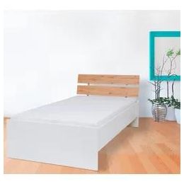 Futonbett Priess "Lissabon", braun (lichtwei&szlig;, astkernbuche), B:96cm, Betten, Futonbett
