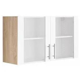 Glash&auml;ngeschrank Optifit "Kalmar", wei&szlig;, B:100cm H:58cm T:35cm, Schr&auml;nke, Glash&auml;ngeschrank, Breite 100 cm