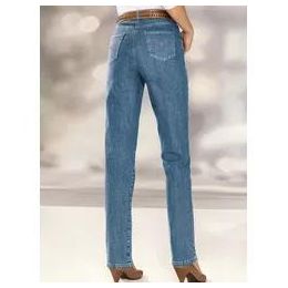 5-Pocket-Jeans Casual Looks, Damen, Gr. 46, Normalgr&ouml;&szlig;en, blau (blau, bleached), 78% Baumwolle, 20% Polyester, 2% Elasthan, unifarben, lang, Jeans 5-Pocket-Jeans, Topseller