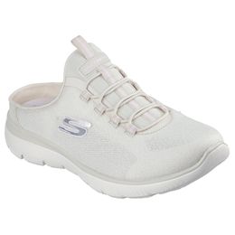 Sabot Skechers "SUMMITS-SIMPLY SWEET", Damen, Gr. 41, natur, Textil, Schuhe Sabot, Freizeitschuh, Sommerschuh, Hausschuh mit weicher Innensohle