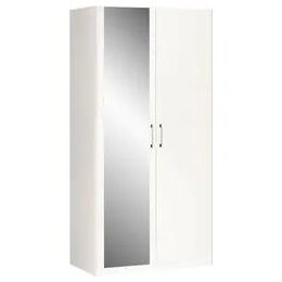 Dreht&uuml;renschrank Priess "Lindau", wei&szlig;, B:94cm H:193cm T:54cm, Holzwerkstoff, Schr&auml;nke, Dreht&uuml;renschrank