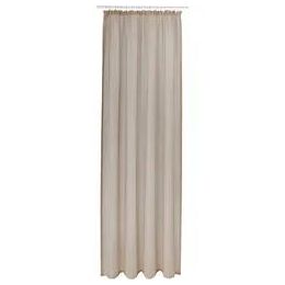 Gardine OTTO HOME "TENDER" Gr. 2, beige (sand), B:135cm H:175cm, Polyester, Gardinen, Gardine, Leinen Optik mit Struktur, monochrom, Bestseller