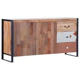 Sideboard GUTMANN FACTORY "Clint", beige (natur), B:150cm H:80cm T:47cm, Massivholz, Sideboards, Sideboard, Kommode, Breite 150 cm