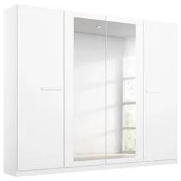 Dreht&uuml;renschrank Rauch "Kleiderschrank Schrank Garderobe Garderobenschrank Stauraumwunder MODI", wei&szlig;, B:226cm H:210cm T:54cm, Holzwerkstoff, Schr&auml;nke, Dreht&uuml;renschrank, optional mit Spiegel MADE IN GERMANY