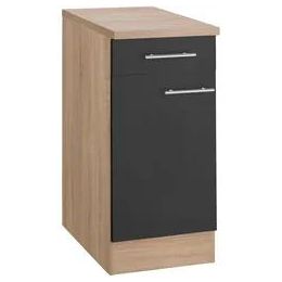 Unterschrank Optifit "Kalmar", grau (anthrazit), B:40cm H:85cm T:60cm, Schr&auml;nke, Unterschrank, Breite 40 cm