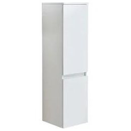 Midischrank SAPHIR "Quickset 360 Badschrank in Wei&szlig; Glanz mit 2 T&uuml;ren, 3 Glas-Einlegeb&ouml;den", wei&szlig; (wei&szlig; glanz), B:35cm H:124,5cm T:33cm, Holzwerkstoff, Schr&auml;nke, Midischrank, inkl. T&uuml;rd&auml;mpfer, 35 cm breit, 124,5 cm hoch, grifflos, wandh&auml;ngend