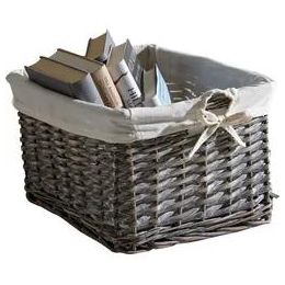 Aufbewahrungskorb Home Affaire "California", beige (naturfarben, beige), B:30cm H:25cm T:20cm, Geflecht Rattan, Aufbewahrungsboxen, im 1er und 2er Set erh&auml;ltlich, aus einem Rattangeflecht, Breite 30 cm
