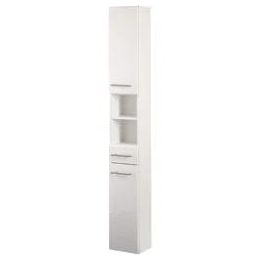 Hochschrank Welltime "Porto", wei&szlig;, B:25cm H:180cm T:20cm, MDF, Schr&auml;nke, Hochschrank