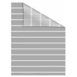 Fensterfolie LICHTBLICK ORIGINAL "Streifen" Gr. 3, grau (grau, wei&szlig;), B:100cm L:100cm, PVC, Fensterfolien, selbstklebend, Sichtschutz