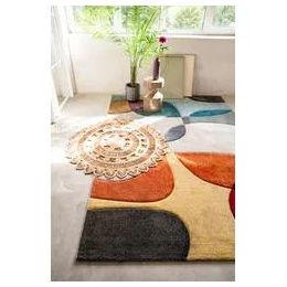 Teppich OTTO HOME "Liva" Gr. 3, bunt (multi), B:120cm H:13mm L:170cm, Kunstfaser, Teppiche, Teppich, Hoch-Tief-Effekt, bunt
