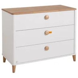 Schubkastenkommode Paidi "LOTTE & FYNN Steiff by Paidi, 3 Schubladen mit Soft-Close", wei&szlig; (kreidewei&szlig;, eiche massiv), Sideboards, Wei&szlig; mit Eiche Massivholz, langlebige Kommode, Wickeltisch, Topseller