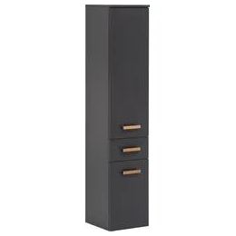 Hochschrank Schildmeyer "Duo", grau (anthrazit), B:32,7cm H:160,1cm T:35,3cm, FSC-zertifizierter Holzwerkstoff, Schr&auml;nke, Hochschrank