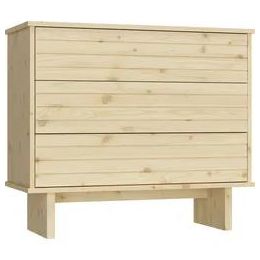 Schubkastenkommode KARUP DESIGN "Kommo", beige (natur), B:96cm H:82cm T:40cm, FSC-zertifiziertes Massivholz, Sideboards, Aus massiven Kiefernholz
