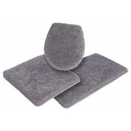 M&ouml;ve Badematte M&Ouml;VE "Superwuschel, Badvorleger, Badezimmer Teppich" Gr. 12, grau (stone), H:40mm, Polyester, Badematten, Badematte, Mikrofaser-Badematte, Badteppich, rechteckig, rund & als 3-tlg. Set
