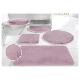 Badematte OTTO HOME "Rabbit Badematten, Badvorleger, Badezimmer Teppich" Gr. 2, rosa, H:30mm, Polyester, Badematten, Badematte, Kaninchenfell-Haptik, Badteppich, rechteckig, rund & als 3-tlg. Set
