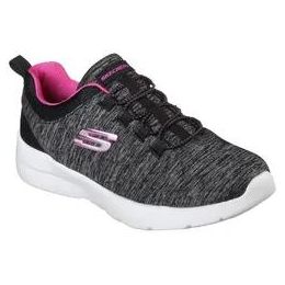 Slip-On Sneaker Skechers "DYNAMIGHT 2.0-IN A FLASH", Damen, Gr. 35, schwarz (schwarz, pink), Synthetik, Textil, Schuhe, Slipper, Freizeitschuh, Komfortschuh f&uuml;r Maschinenw&auml;sche geeignet