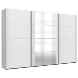 Schwebet&uuml;renschrank wimex "Barmbek Schlafzimmerschrank Garderobenschrank", wei&szlig; (wei&szlig;, spiegel), B:360cm H:236cm T:64cm, Holzwerkstoff, Schr&auml;nke, Schwebet&uuml;renschrank, Kleiderschrank mit 2 Stoffboxen und 2 zus&auml;tzlichen B&ouml;den, Spiegelt&uuml;r