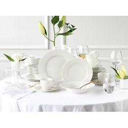 Kombiservice Creatable "Venice, Service 30-tlg.", creme, 30, Porzellan, Geschirr-Sets, Kombiservice, Klassische Tischkultur, Zeitlose Eleganz