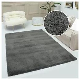 Hochflor-Teppich OTTO HOME "Microfaser Teppich Magong, besonders weich, sehr feiner Flor" Gr. 1, grau (stone), B:60cm H:30mm L:90cm, Kunstfaser, Teppiche, uni, Wohnzimmer, Schlafzimmer, Kinderzimmer, auch rund und als L&auml;ufer
