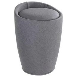 Hocker Wenko "Candy", grau (dunkel grau), B:36cm H:50,5cm T:36cm, Hocker, Sitzhocker