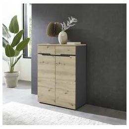 Kommode Innostyle "Memphis", braun (artisan eiche), B:80cm H:107cm T:38cm, FSC-zertifizierter Holzwerkstoff, MDF, Sideboards, Kommode, Breite 80 cm