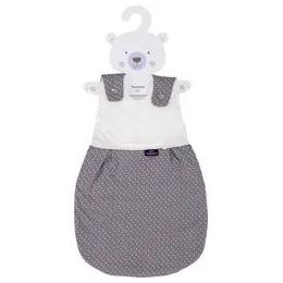 Tr&auml;umeland Babyschlafsack TR&Auml;UMELAND "Au&szlig;enschlafsack P&uuml;nktchen grau", Baby, Gr. 80/86, umlaufender Rei&szlig;verschluss, grau, Obermaterial: 100% Baumwolle, Schlafs&auml;cke