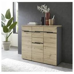 Kommode Innostyle "Memphis", braun (artisan eiche), B:120cm H:107cm T:38cm, FSC-zertifizierter Holzwerkstoff, MDF, Sideboards, Kommode, Breite 120 cm