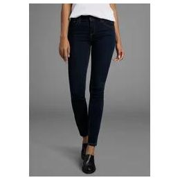 Skinny-fit-Jeans Arizona "Ultra-Stretch", Damen, Gr. 84, K + L Gr, blau (rinsed), Denim/Jeans, Obermaterial: 74% Baumwolle, 24% Polyester, 2% Elasthan, Basic, extraeng lang, Jeans, extra-enger Beinverlauf, normale Leibh&ouml;he, mit Eingrifftaschen, Topseller