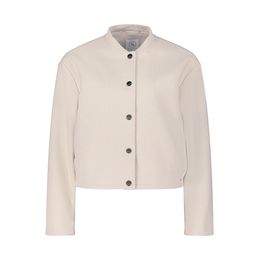 BETTY & CO Jackenblazer BETTY & CO "Blouson mit Rippb&uuml;ndchen", Damen, Gr. 36, beige (bright cream melange), Obermaterial: 100% Polyester PES., Blazer Jackenblazer